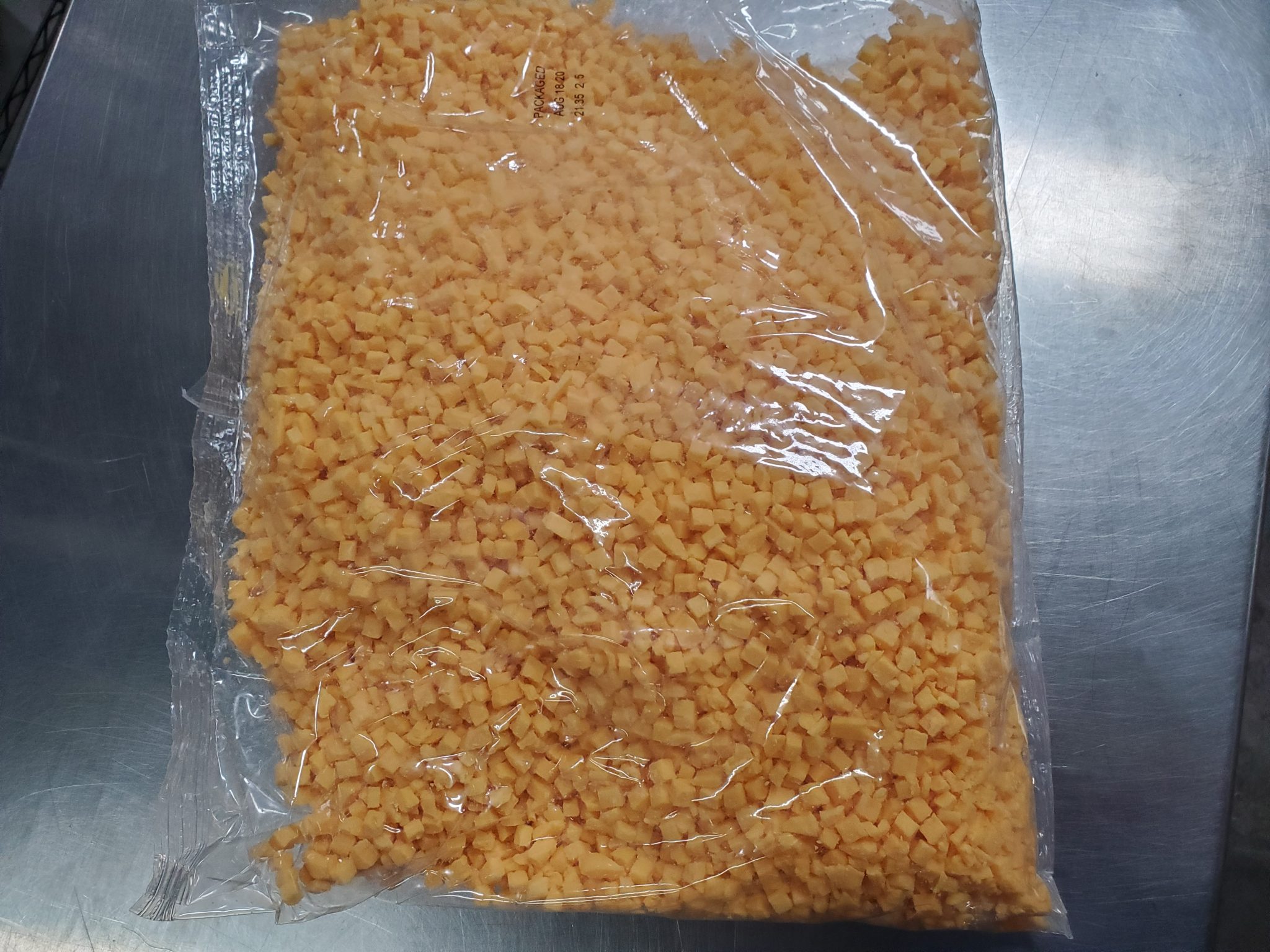 Diced Cheddar (5# bag) - North Central Foods
