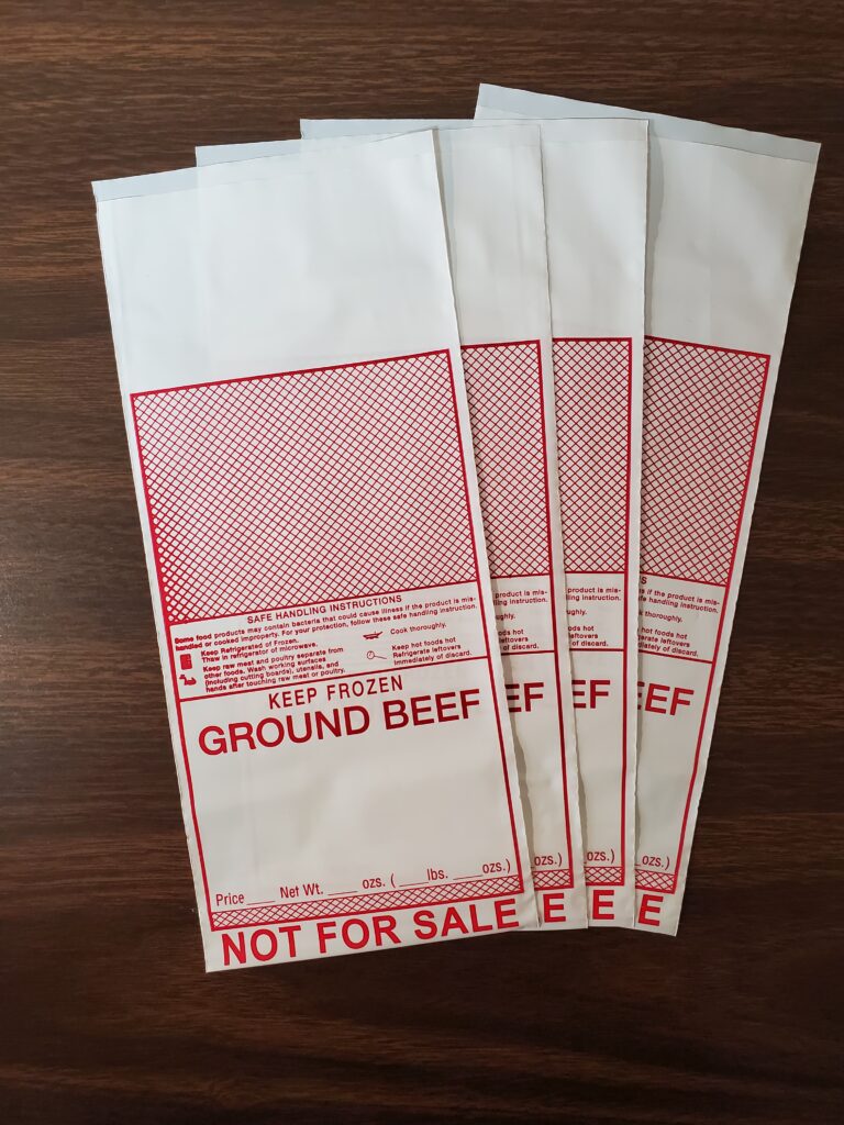 1# Ground Beef NFS Bags 1000/CS - North Central Foods